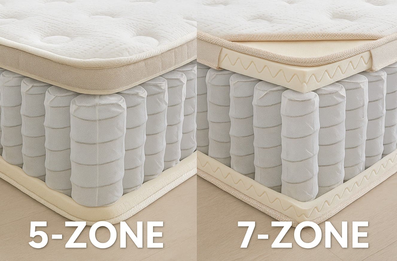 Which Is Better: 5-Zone or 7-Zone Pocket Spring Mattress? – Levede