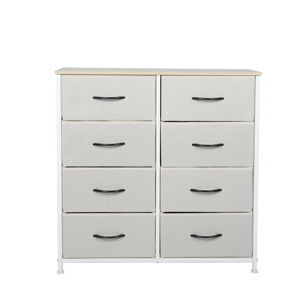 Fabric 10-Drawer Chest of Drawers Tower – Levede